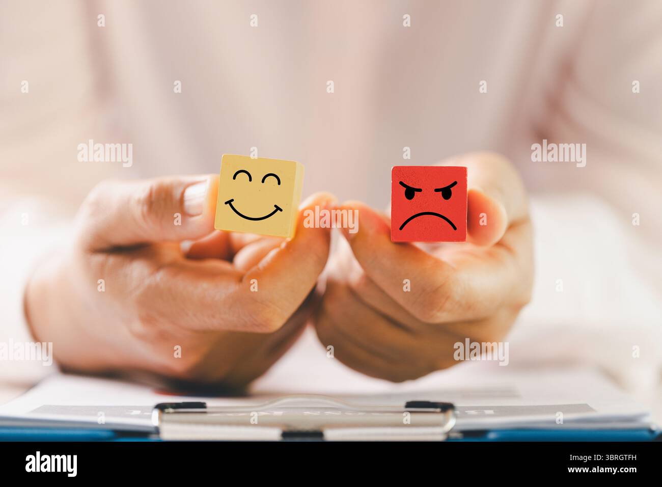 Customer showing rating with happy icon, Customer satisfaction survey ...