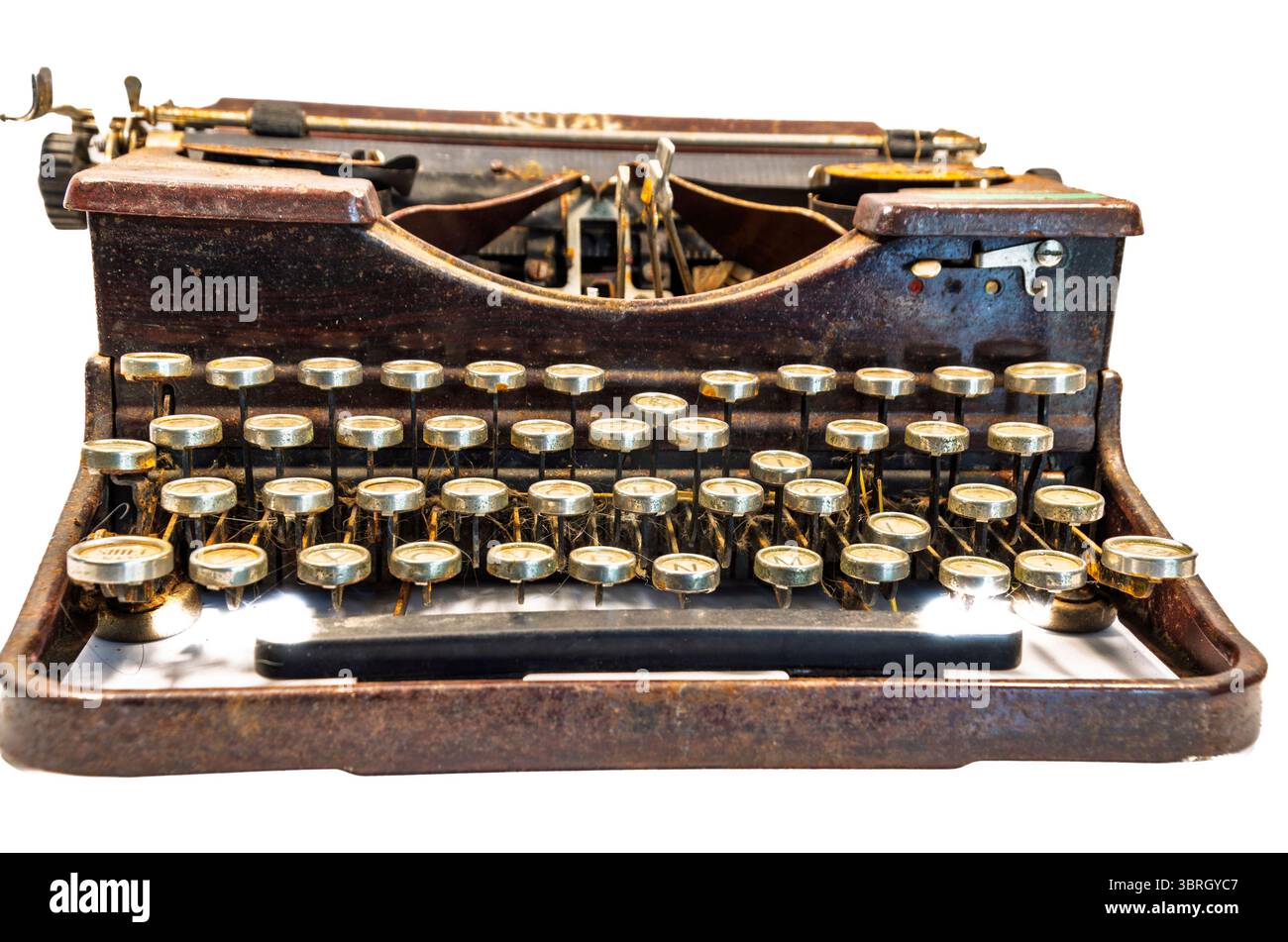 Image old fashioned typewriter Cut Out Stock Images & Pictures - Alamy