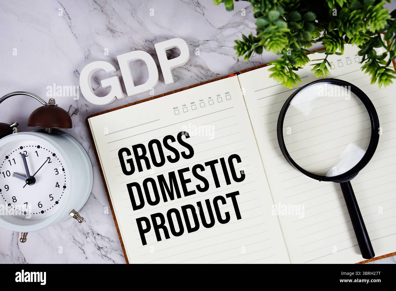 GDP - Gross Domestic Product acronym on notepad, Economy concept ...