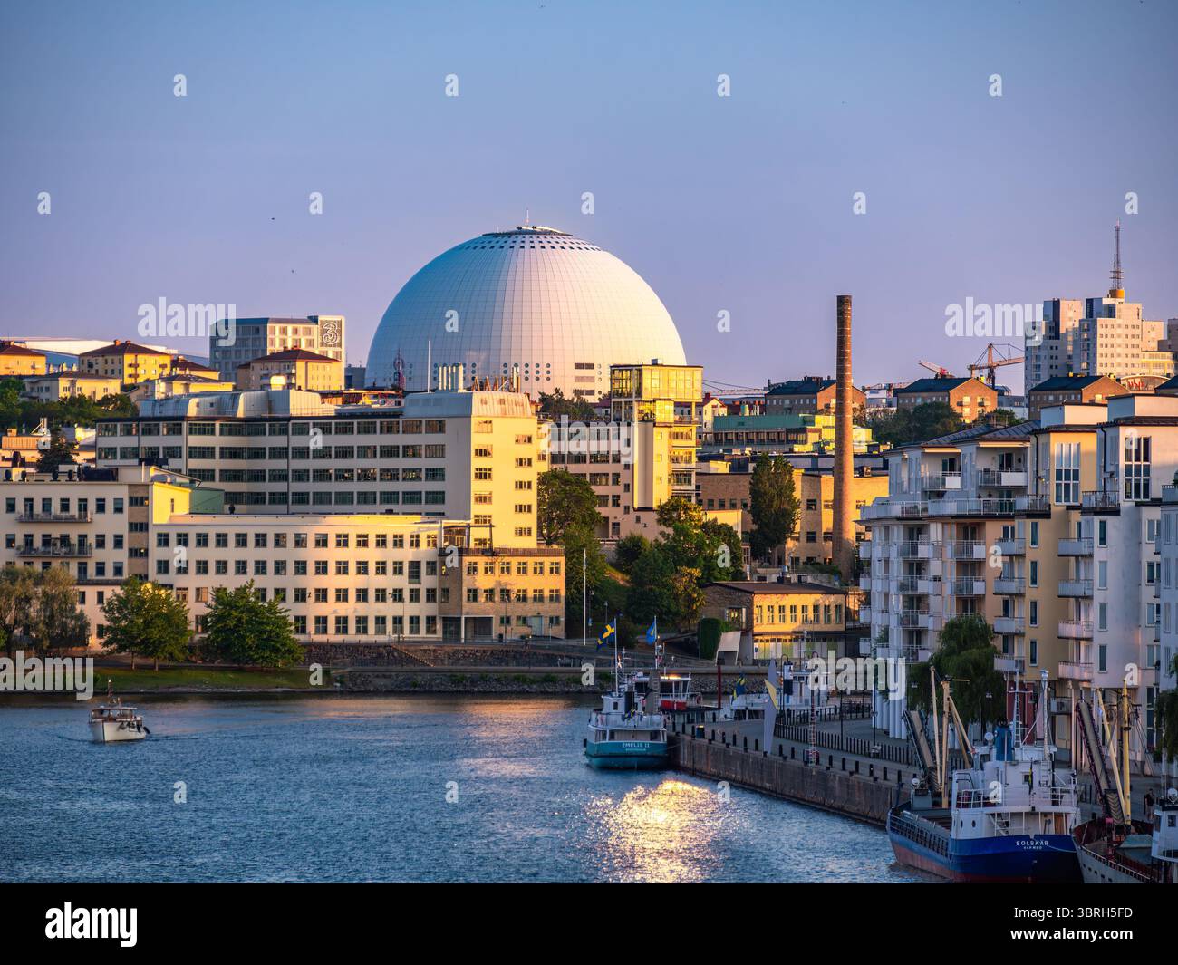 Stockholm, Sweden - June 13, 2025: A scenic view of a city skyline at ...