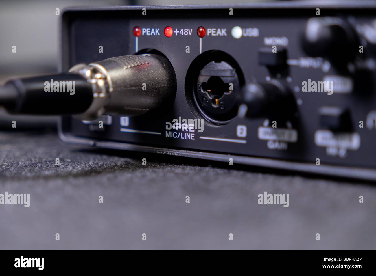 Detailed view audio interface hi-res stock photography and images - Alamy
