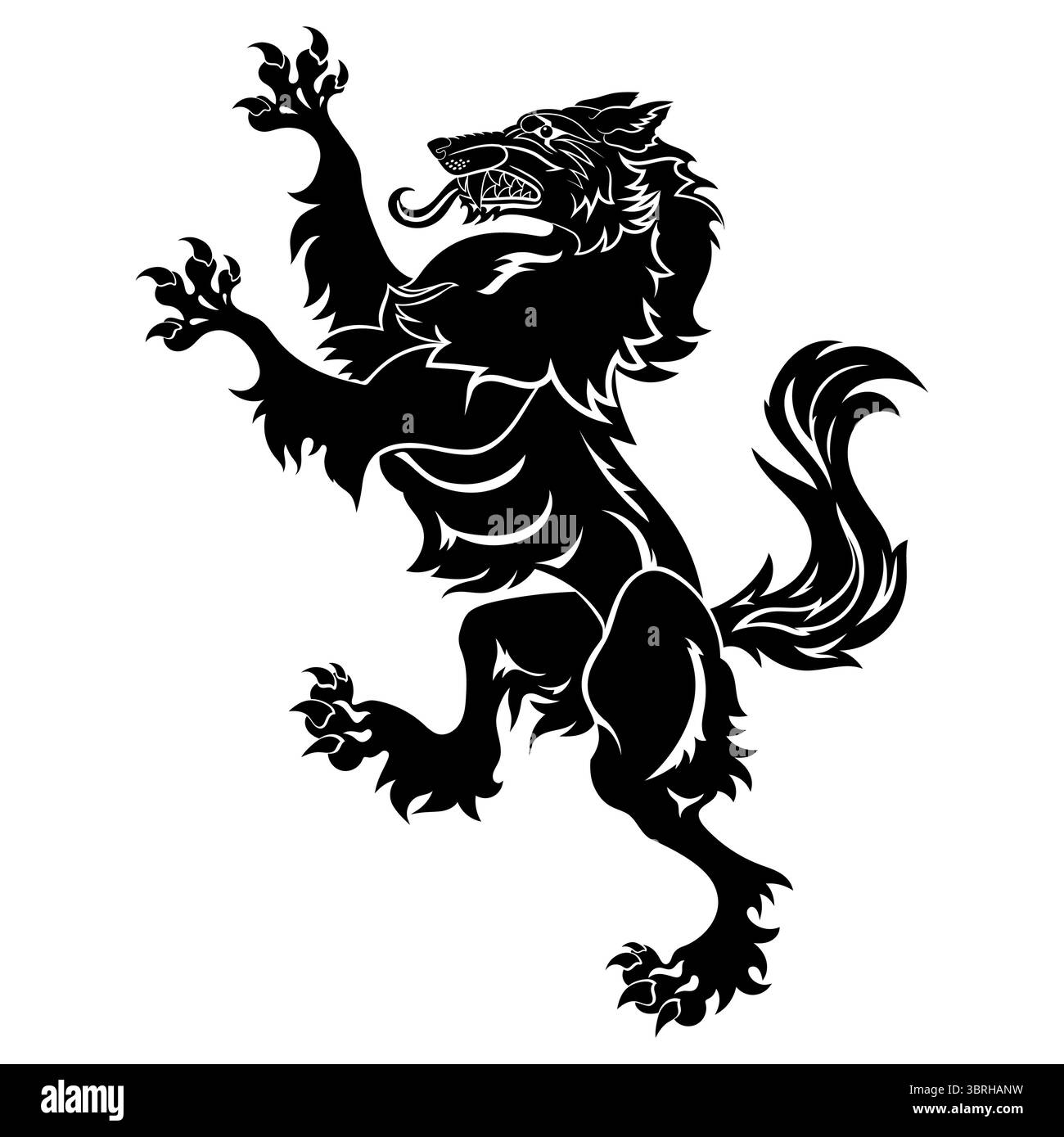 Design Werewolf and Celtic-Scandinavian style Stock Vector Image & Art ...