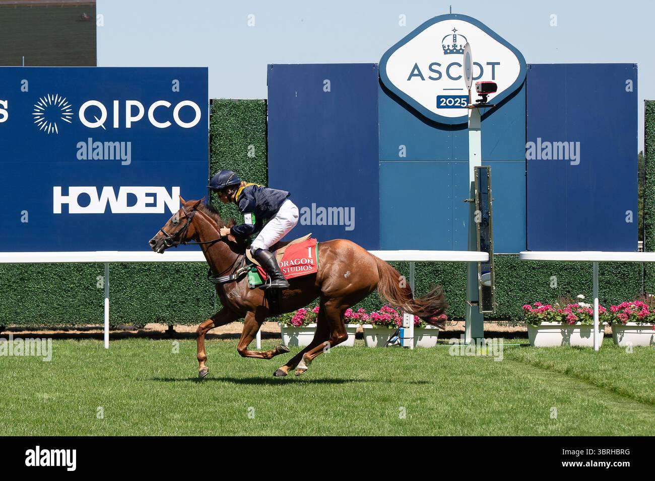 Ascot, Berkshire, UK. 13th July, 2025. Pony AVALON DANCER ridden by ...
