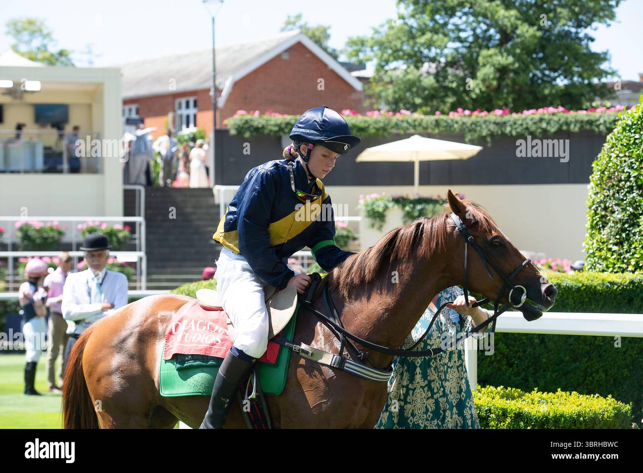 Ascot, Berkshire, UK. 13th July, 2025. Pony AVALON DANCER ridden by ...