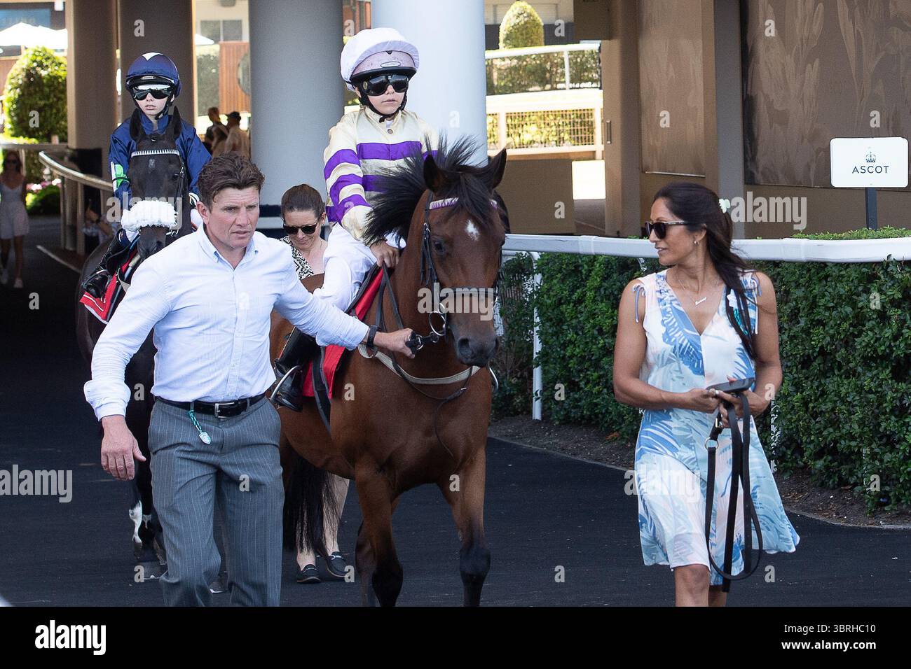 Ascot, Berkshire, UK. 13th July, 2025. Retired jockey Jamie Moore with ...