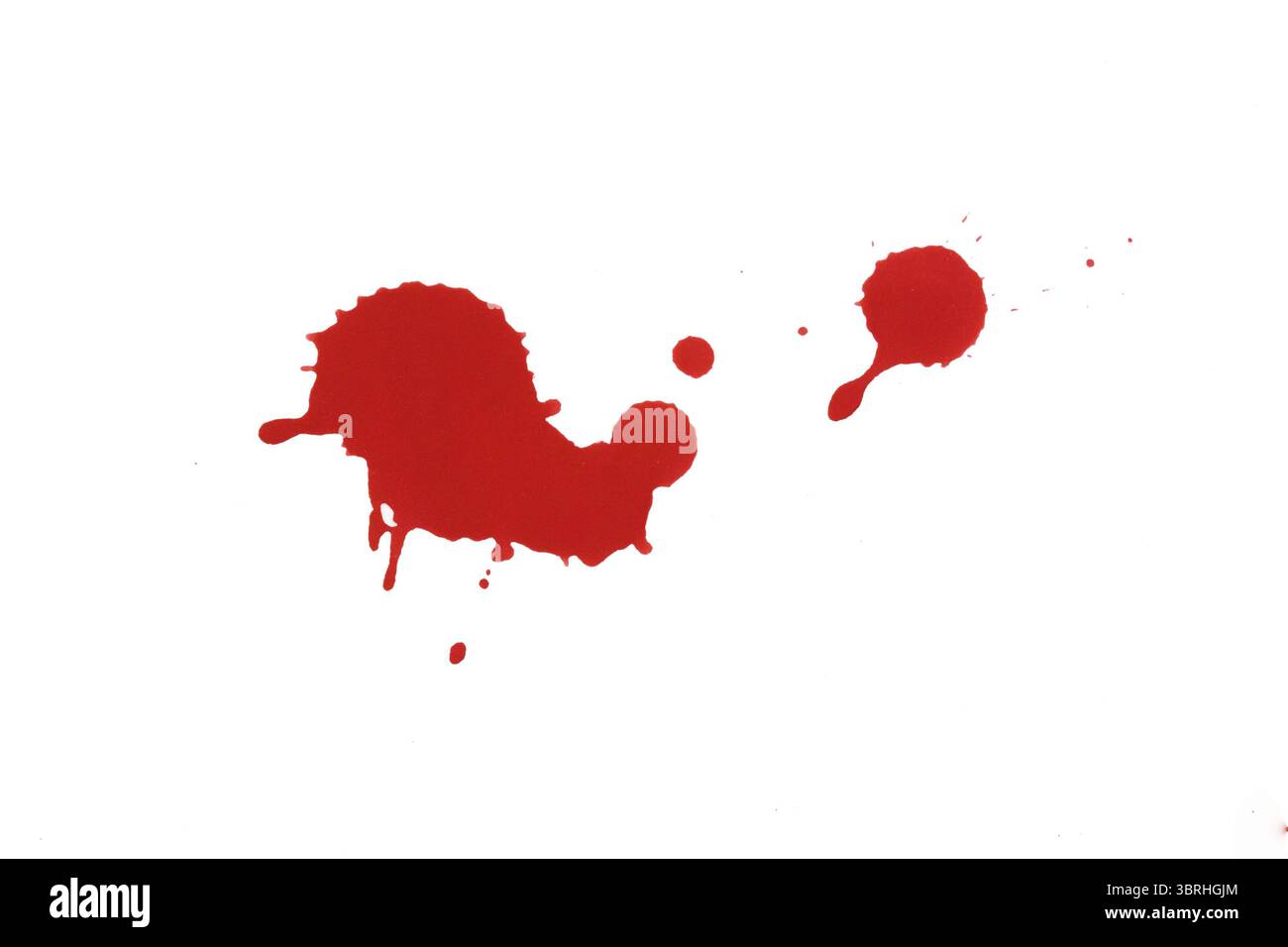 Blood splatters. Red blots of watercolor Realistic bloody splatters for ...