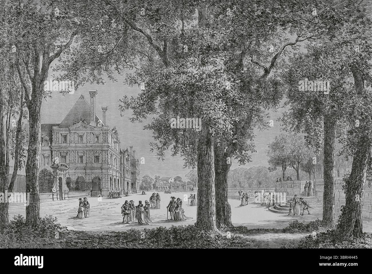 Paris, France. The Luxembourg Garden (Jardin du Luxembourg) during the ...