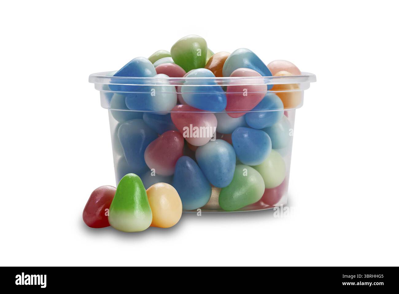 Crispy jelly.. Closeup view of colorful sugar coated crispy jelly in ...