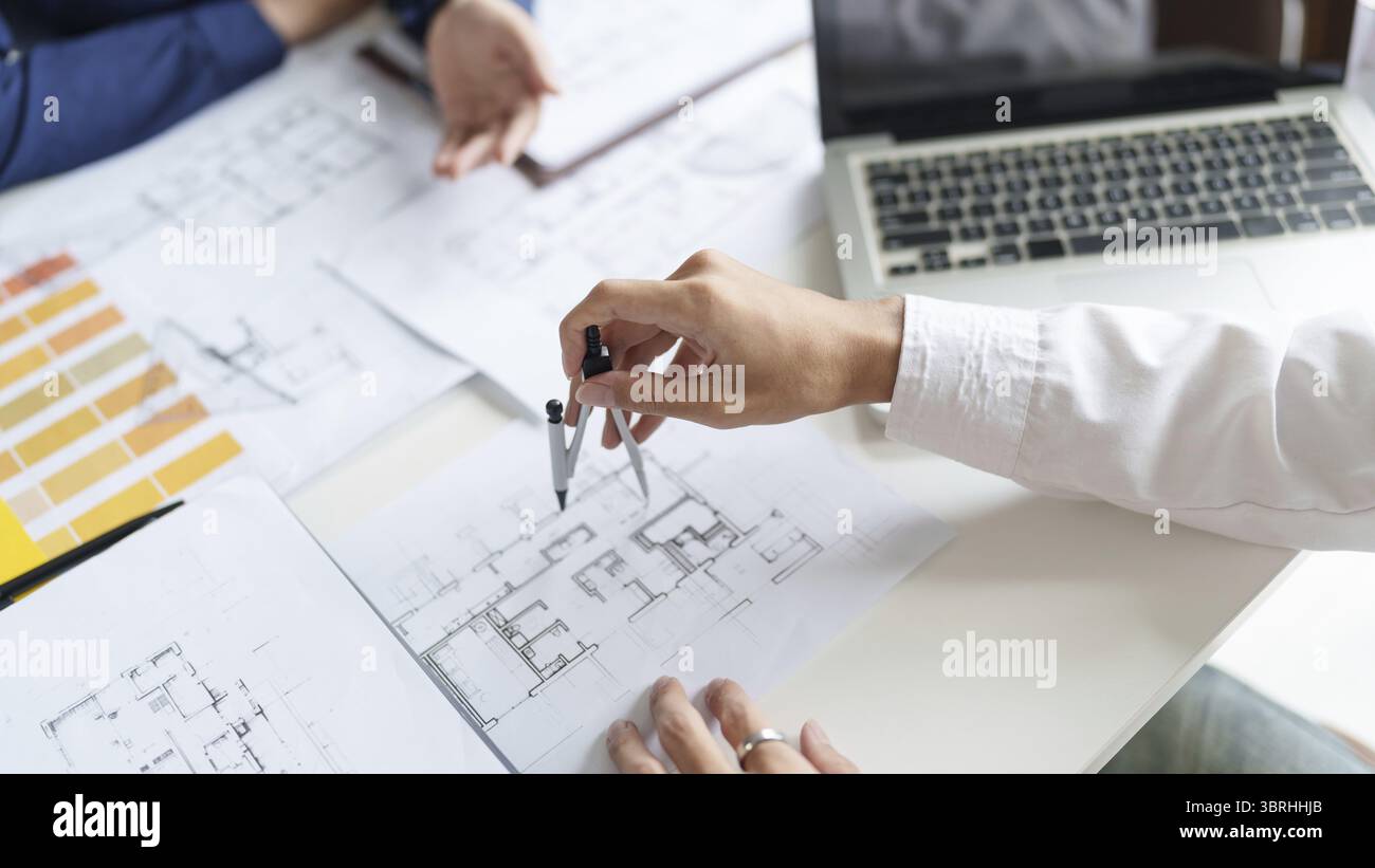 Architecture drawing on architectural project business architecture ...