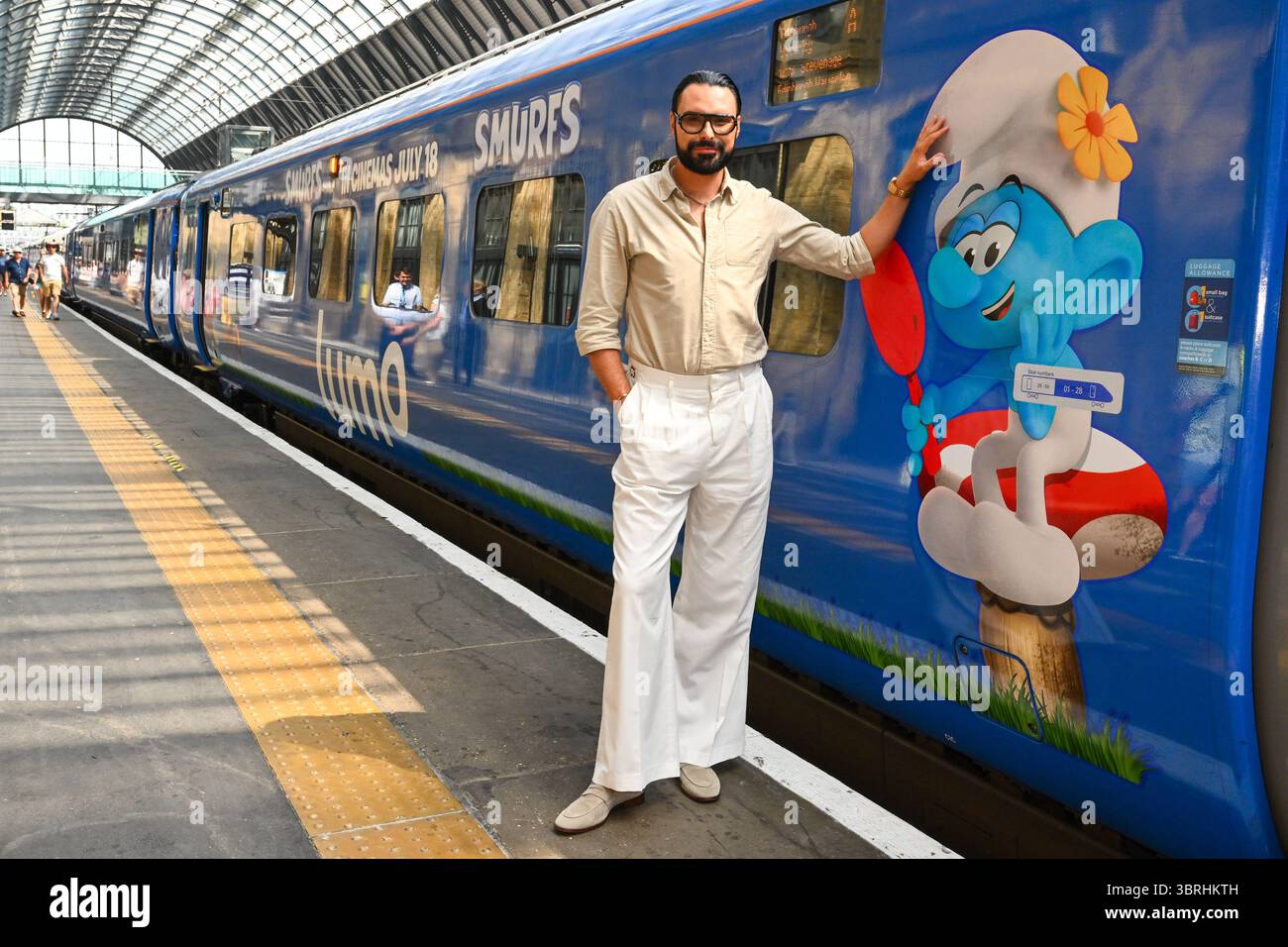 EDITORIAL USE ONLY Rylan Clark, who voices 'Vanity Smurf' in the ...