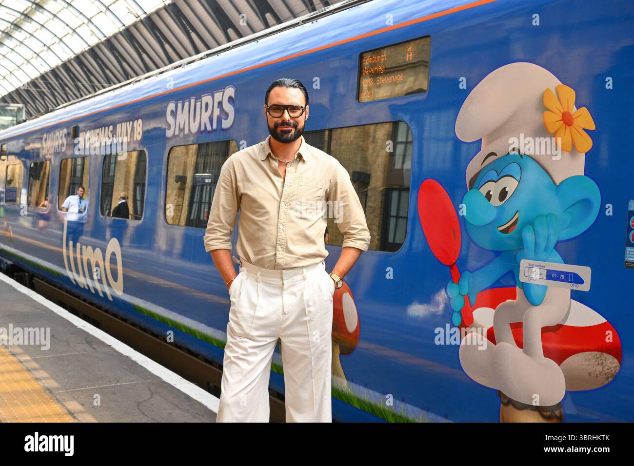 EDITORIAL USE ONLY Rylan Clark, who voices 'Vanity Smurf' in the ...