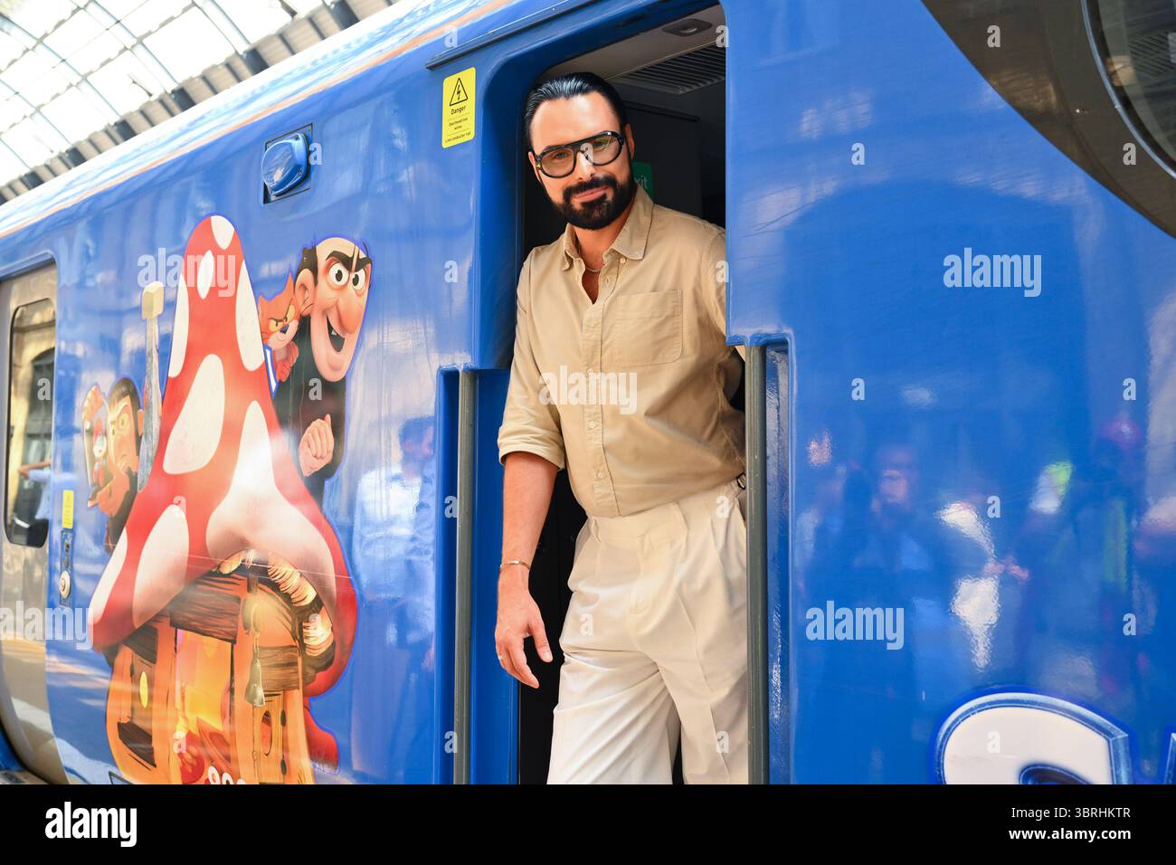 EDITORIAL USE ONLY Rylan Clark, who voices 'Vanity Smurf' in the ...