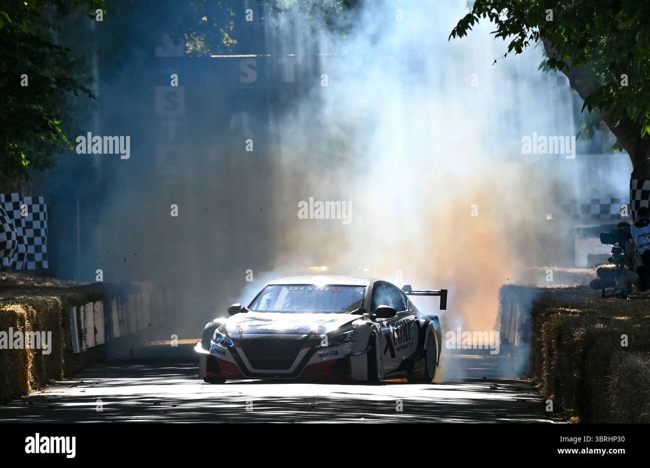 12 July 2025. Entry 229, a 2021 Nissan 'Altimaniac', takes part in the ...