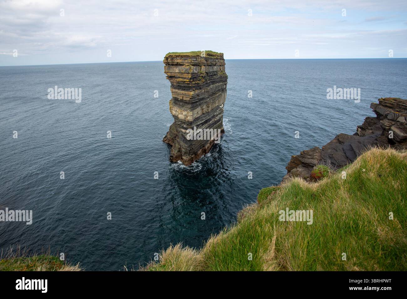 A Majestic Sea Stack Rising Beautifully from the Vast Ocean, a Real ...