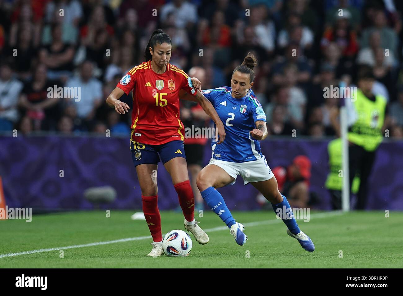 Leila Ouahabi (Spain Women)Elisabetta Oliviero (Italy) during the UEFA ...
