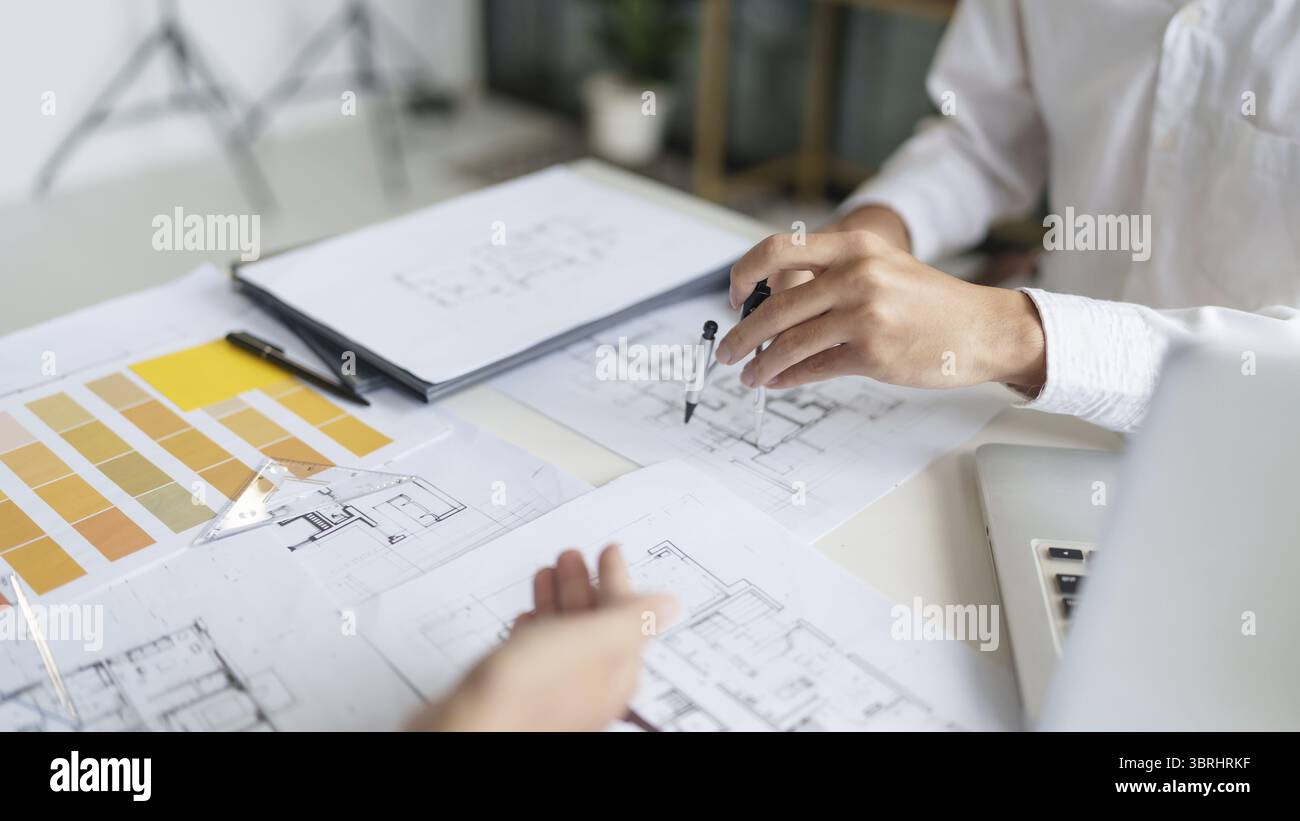 Architecture drawing on architectural project business architecture ...