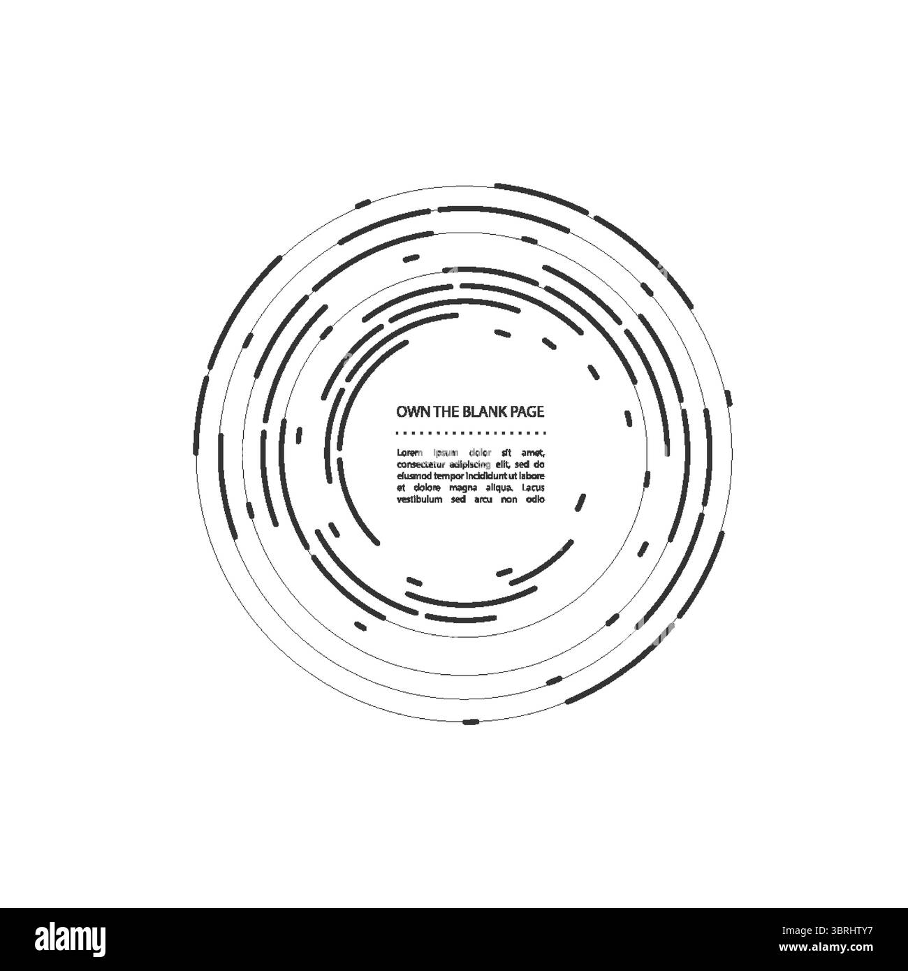 Abstract connect circles illustration with twirl design Stock Vector ...