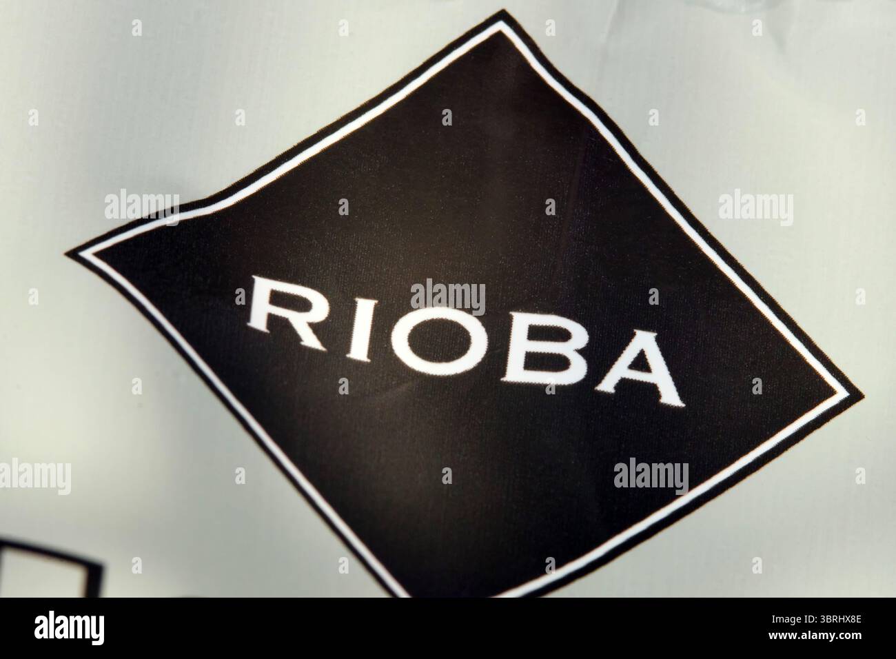 Tyumen, Russia-June 10, 2025: Rioba logo of the Metro Hypermarket brand ...