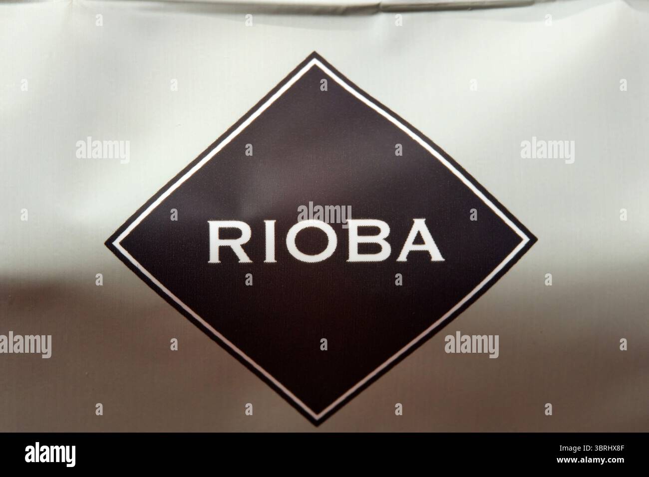 Tyumen, Russia-June 10, 2025: Rioba logo of the Metro Hypermarket brand ...
