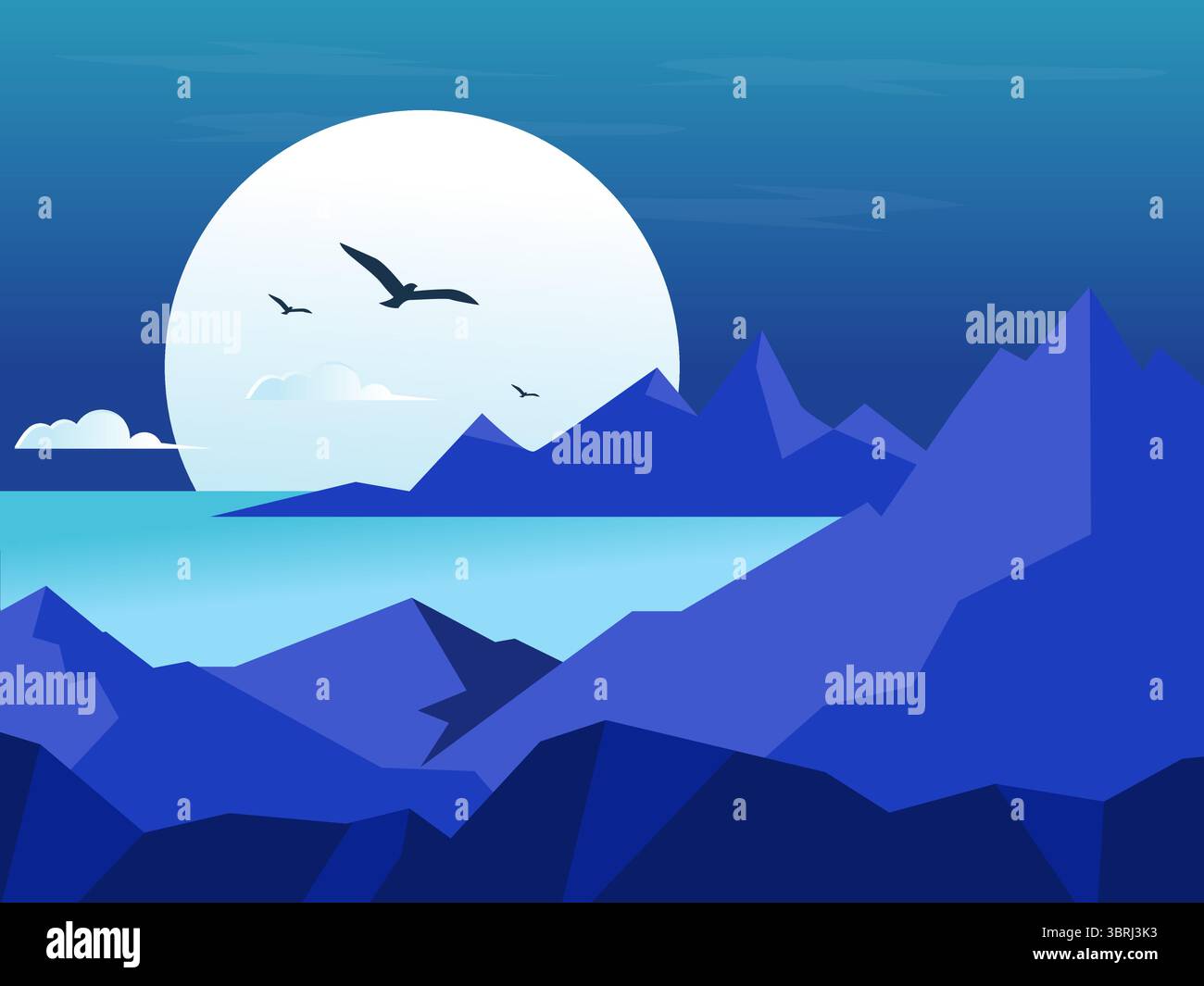 Sea in clouds Stock Vector Images - Alamy