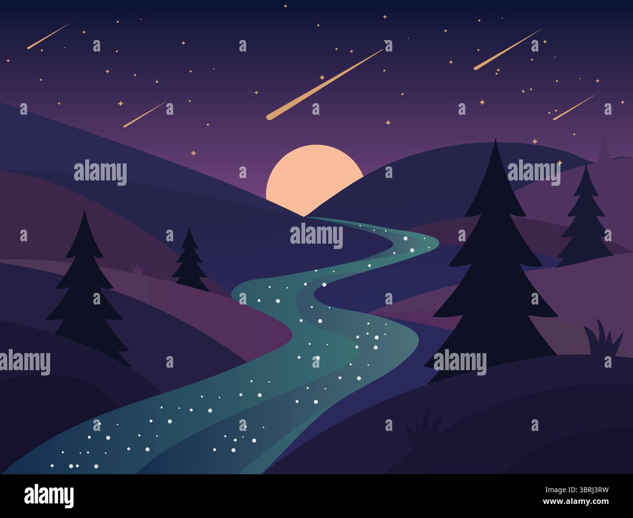 River trekking Stock Vector Images - Alamy