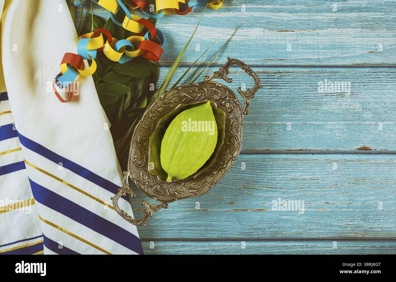 Jewish ritual festival of Sukkot in the jewish religious symbol Etrog ...