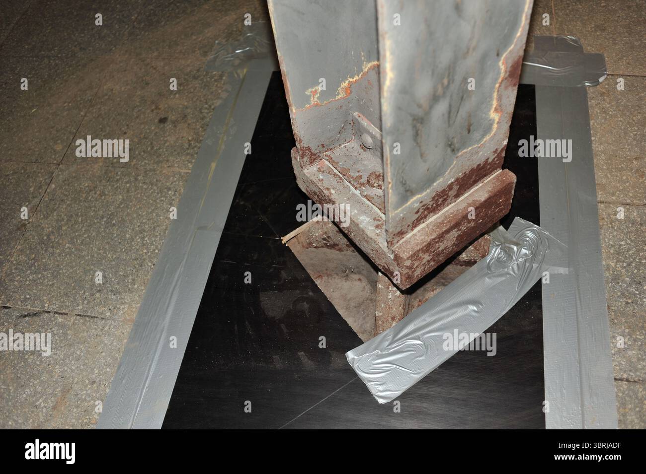 Base of a Metal Column Stock Photo - Alamy