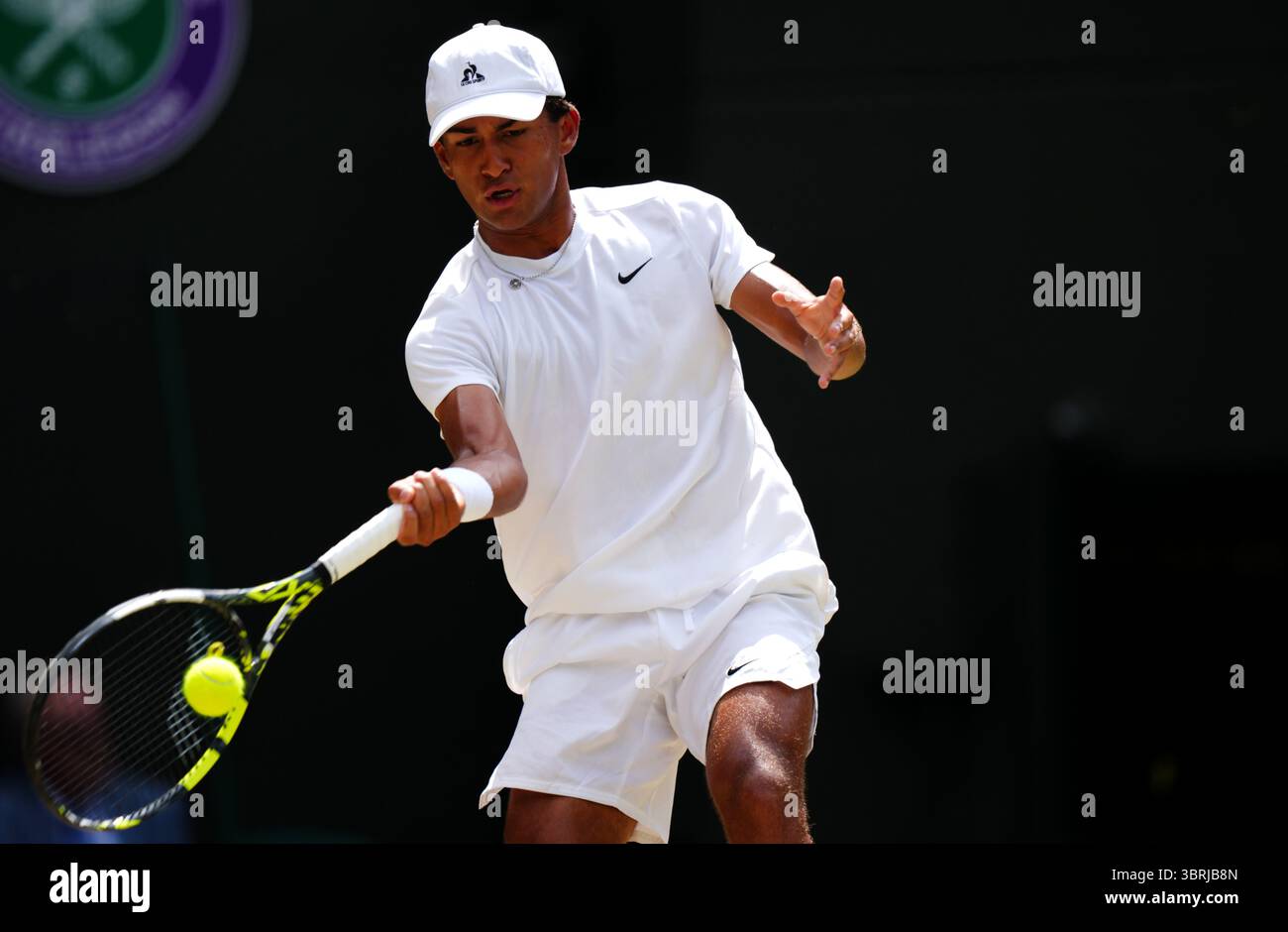 Ronit Karki during his Boys' Singles Final against Ivan Ivanov on day ...
