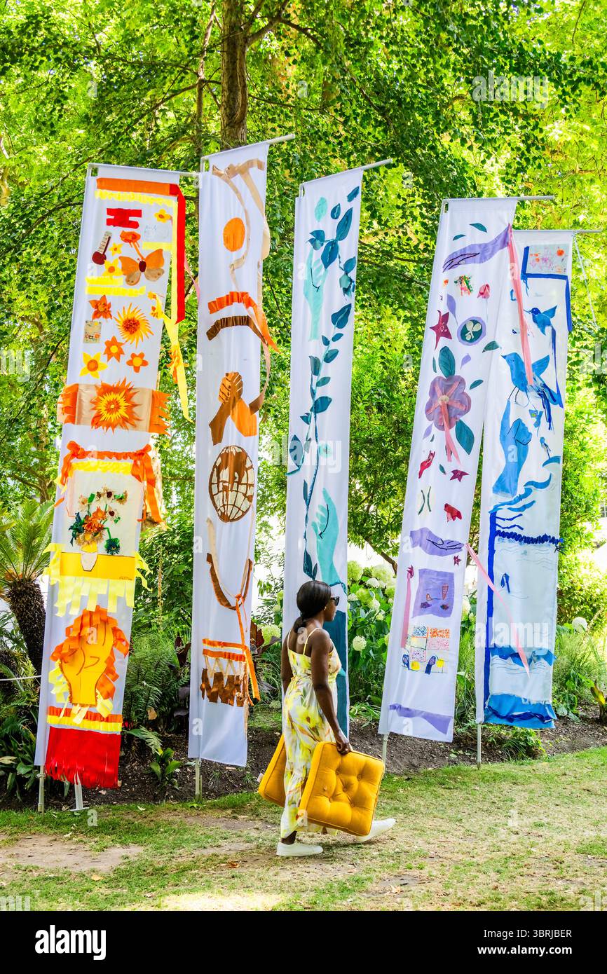 London, UK. 13th July, 2025. "Flying the Flags for Nature, Community ...