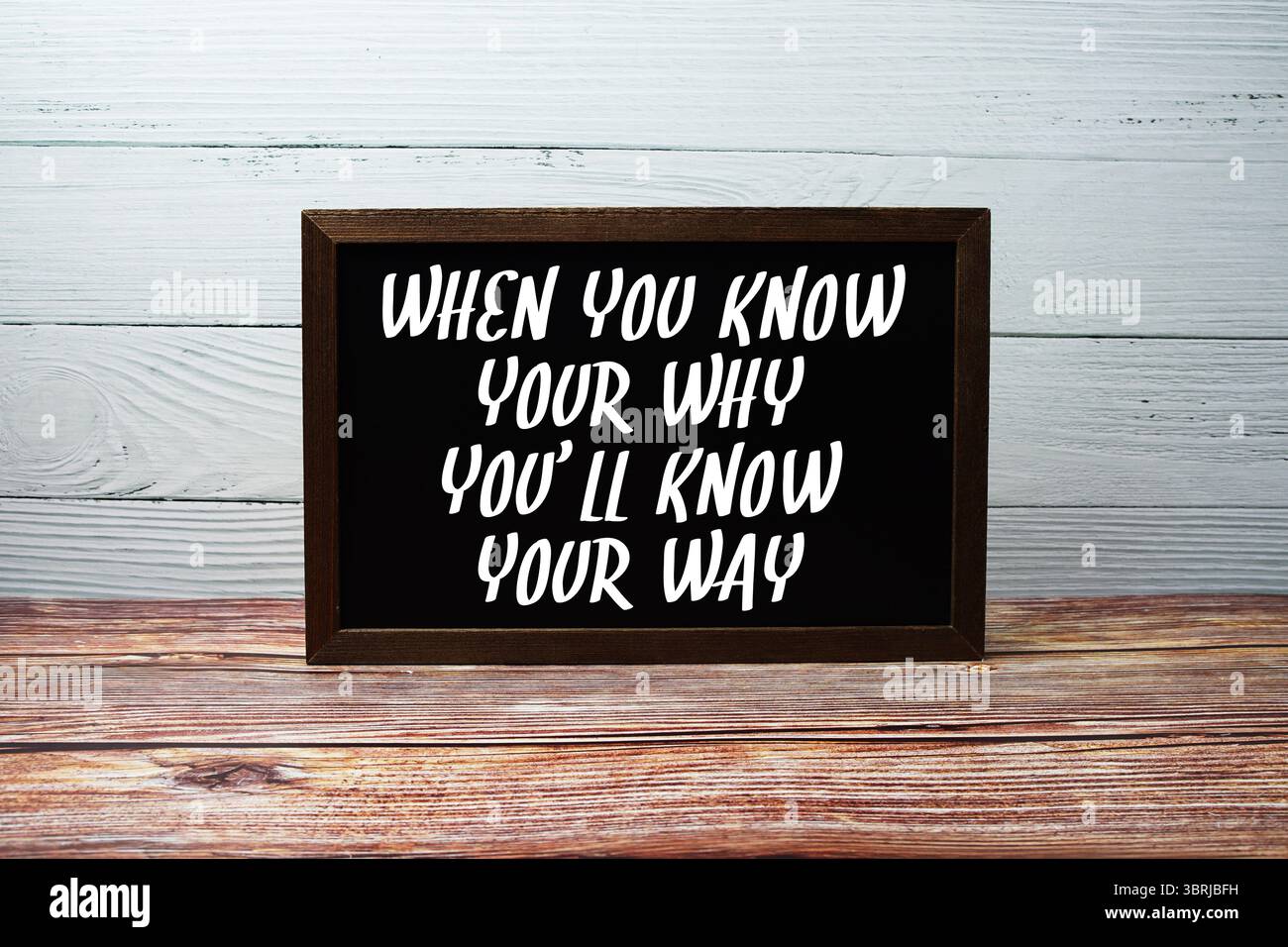 When You Know Your Why You'll Know Your Way text with blackboard on ...