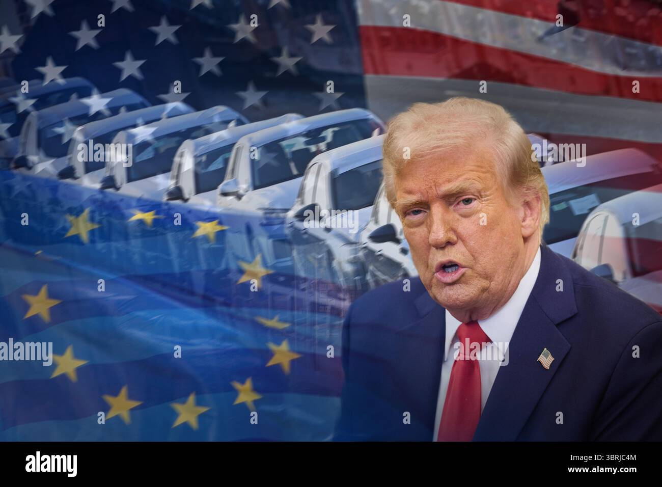 PHOTOMONTAGE: US President Donald Trump imposes 30 percent tariffs on ...