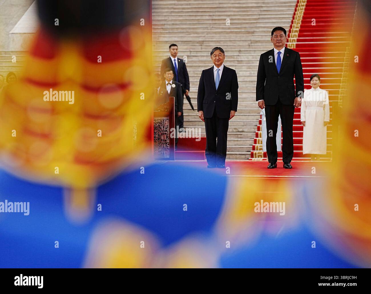 Japan's Emperor Naruhito and Mongolian President Ukhnaagiin Khurelsukh ...