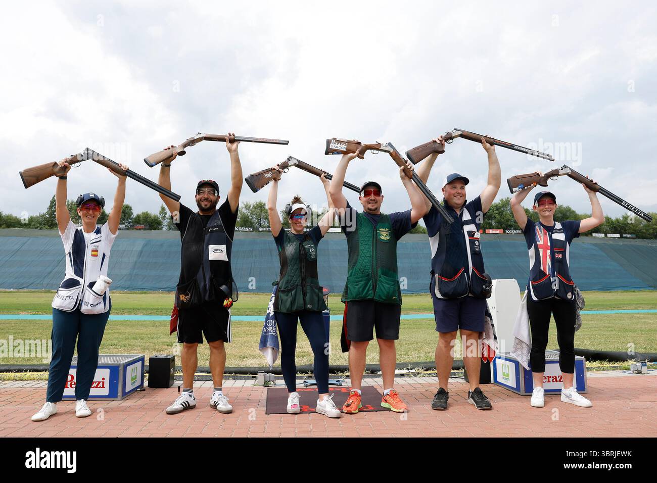 Silver medalist Fernandez Alberto and Galvez Fatima of Team Spain, Gold ...