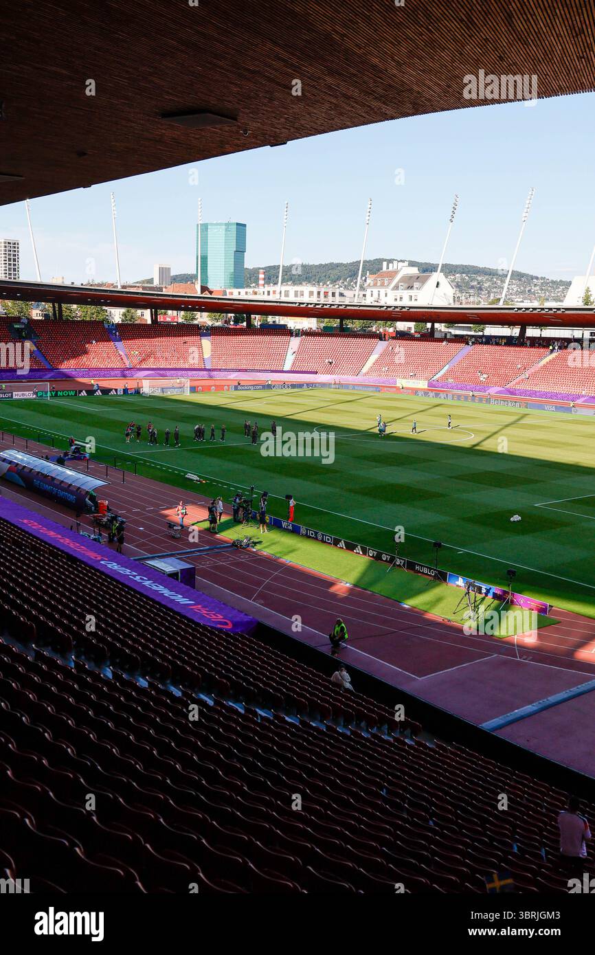 A general point of view during prematch the UEFA Womens EURO 2025 Group ...