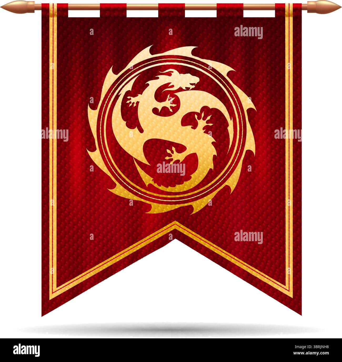 Gold dragon design Cut Out Stock Images & Pictures - Alamy