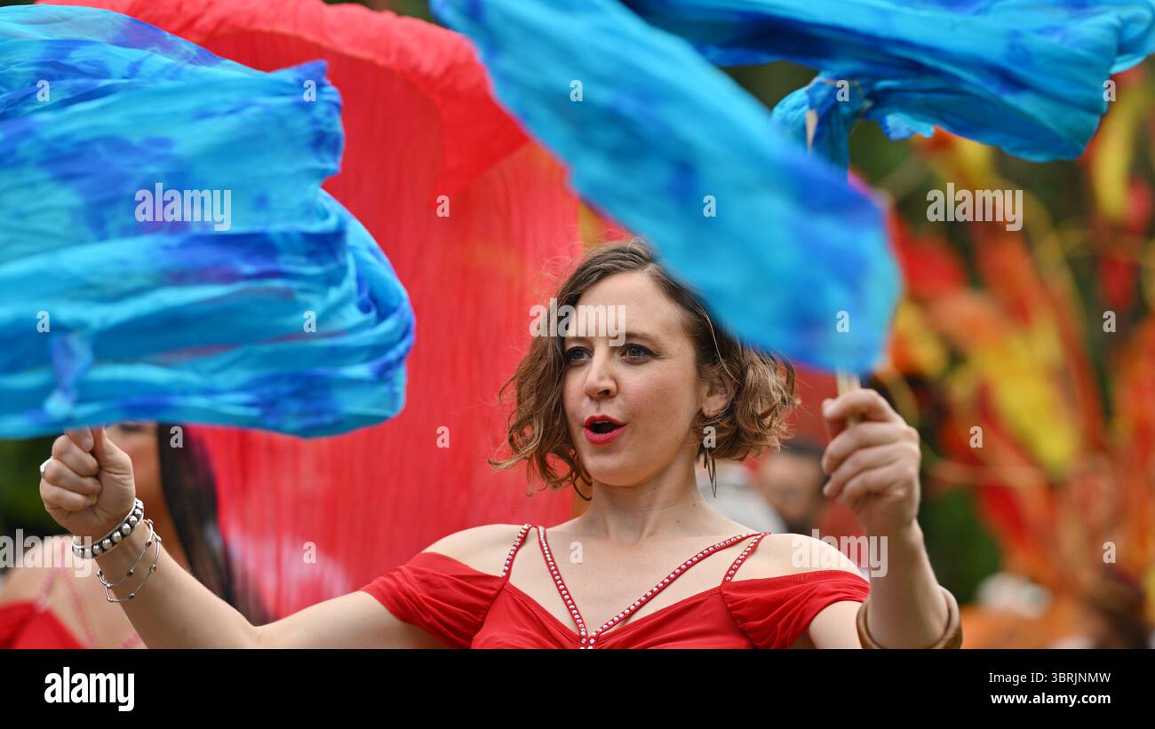 Edinburgh Scotland, UK 13 July 2025. Performers at the Edinburgh ...