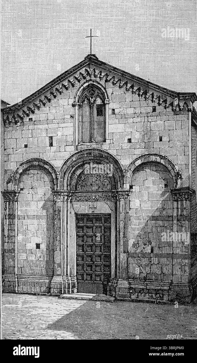 Lucca – Chiesa di Santa Giulia (xilografia Stock Photo - Alamy