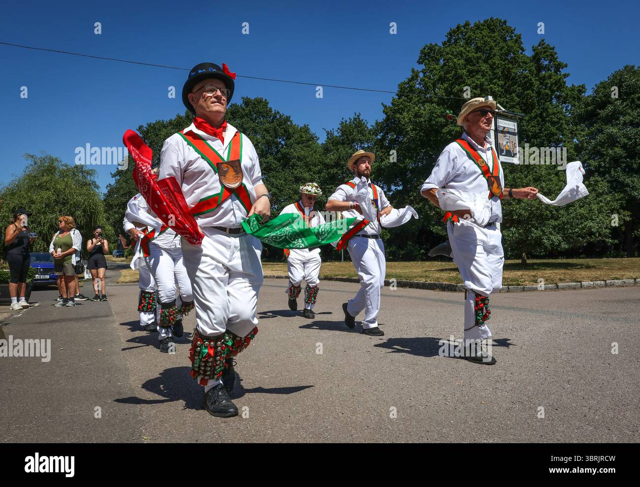 Sarratt, Hertfordshire, UK, 12/07/2025 . The Greensleeves Morris Men ...