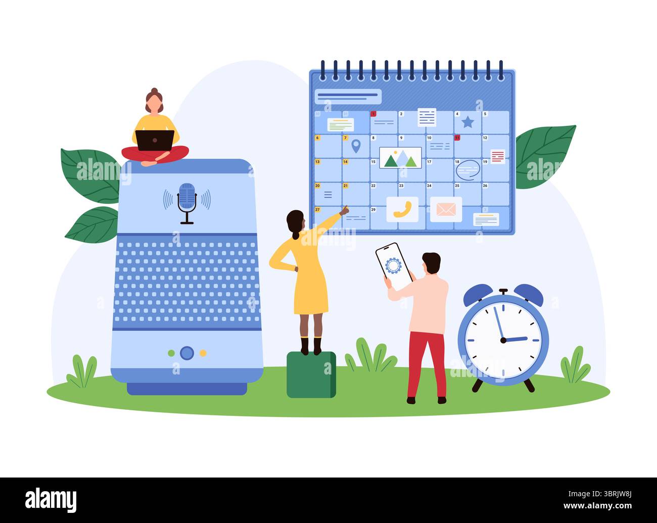 Tech savvy digital computer Stock Vector Images - Alamy