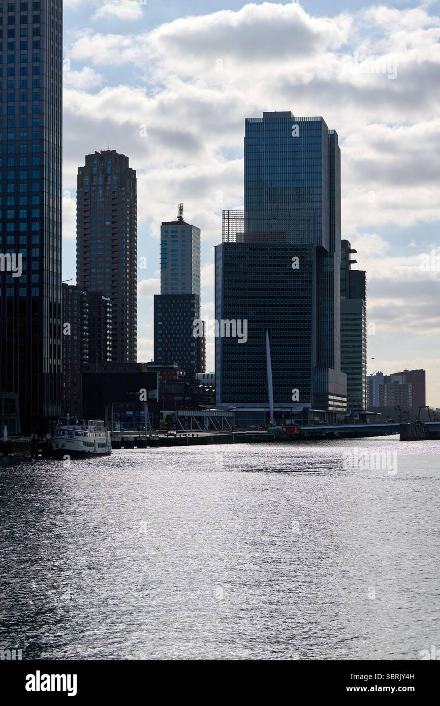 Rotterdam, South-Holland, Netherlands - 03 01 2025: Modern architecture ...