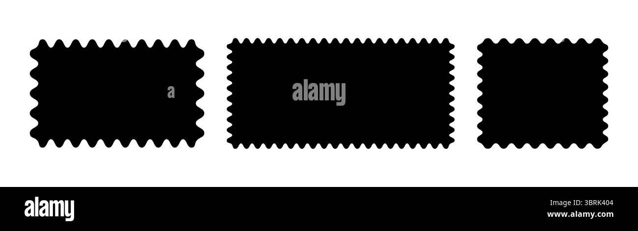 Grunge frame rectangle wave Black and White Stock Photos & Images - Alamy