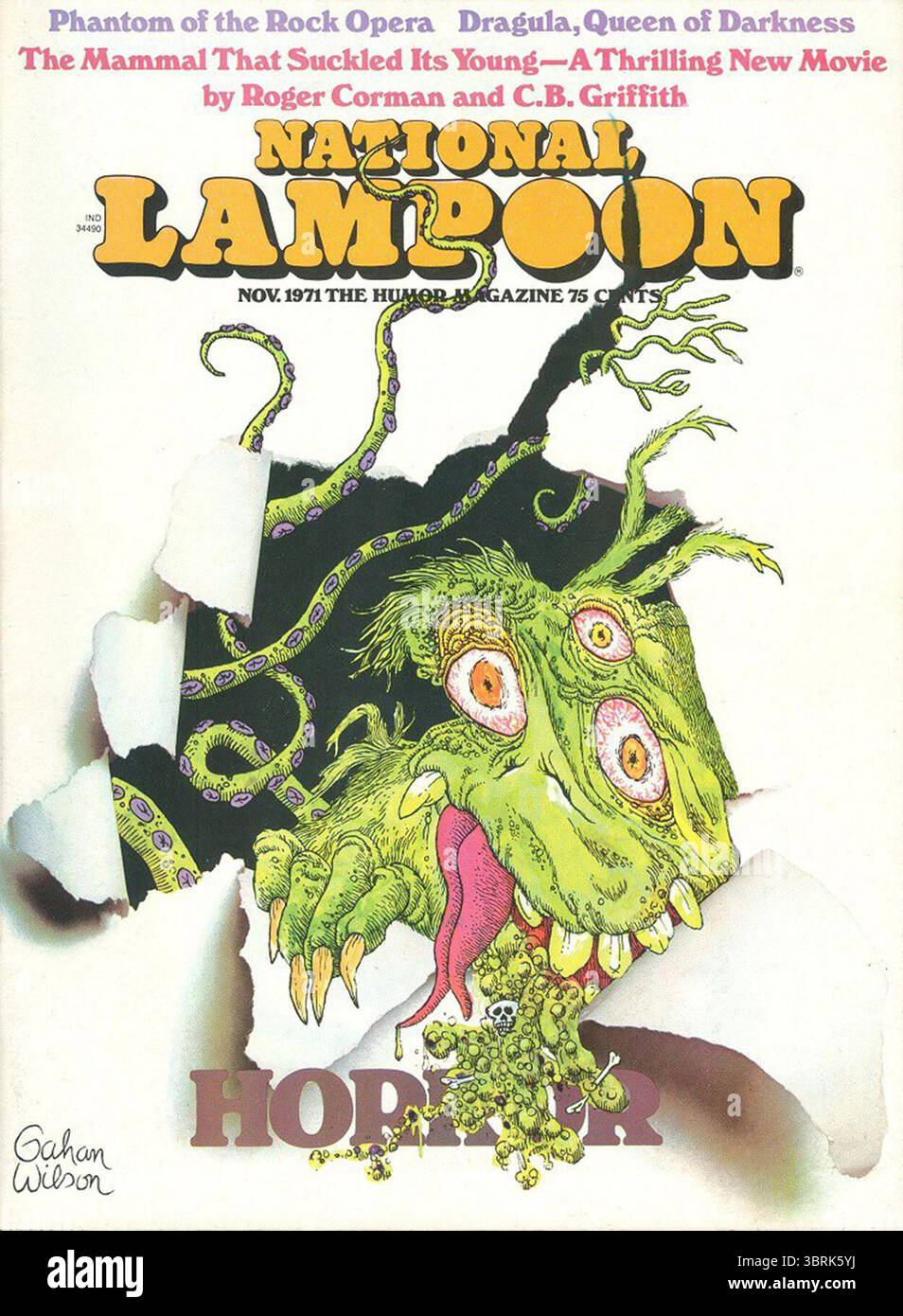 1971 November, National Lampoon magazine cover, Horror, featuring ...