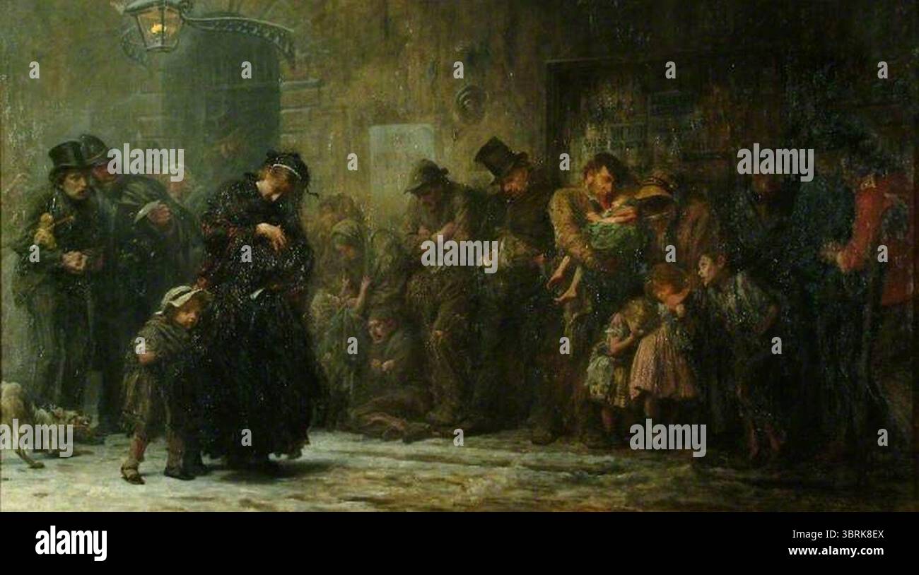 Luke Fildes (1843-1927) - Applicants for Admission to a Casual Ward ...