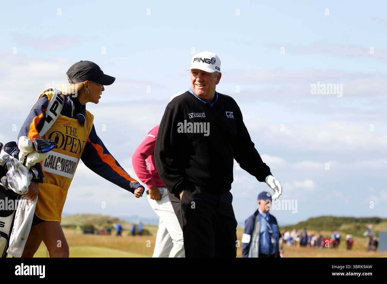 Mark Calcavecchia and his wife playing in the winners champions event ...