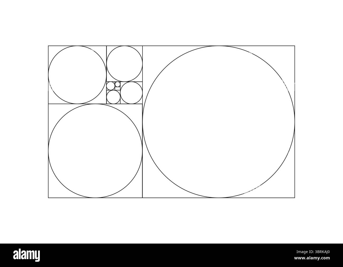 Golden ratio pattern. Fibonacci array, numbers form. Method golden ...