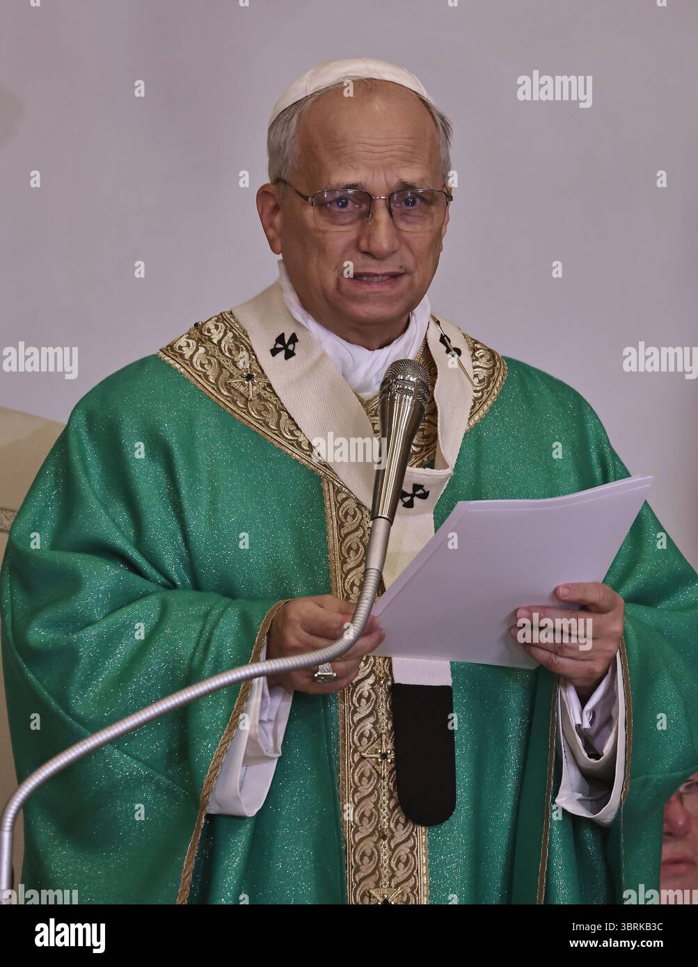 July 13, 2025. Castle Gandolfo, Rome: Pope Leo XIV celebrates Sunday ...