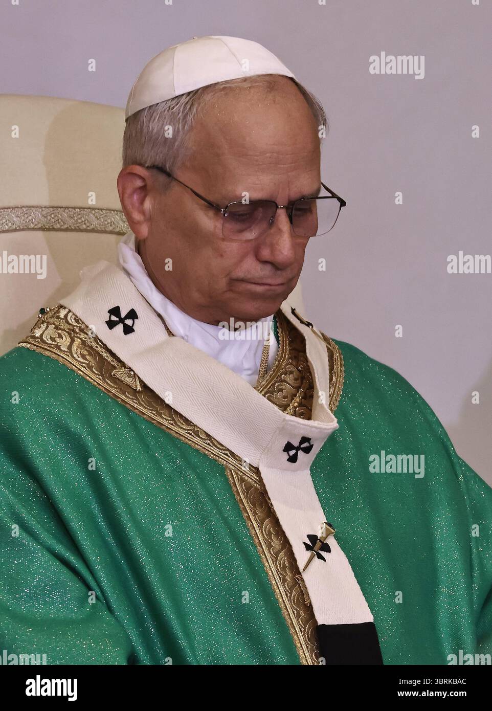 July 13, 2025. Castle Gandolfo, Rome: Pope Leo XIV celebrates Sunday ...