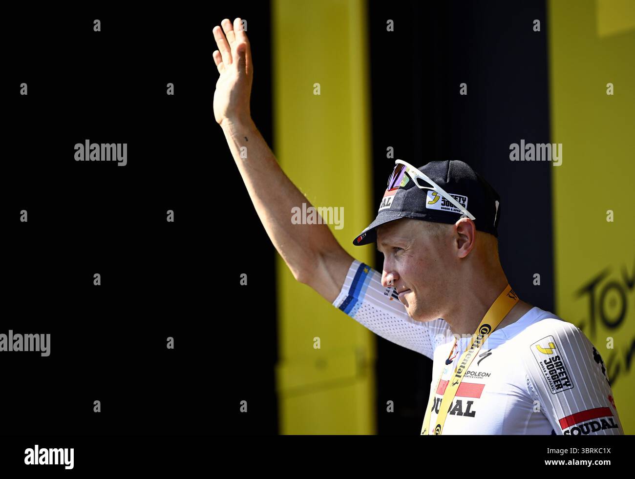 Chateauroux, France. 13th July, 2025. Belgian Tim Merlier of Soudal ...
