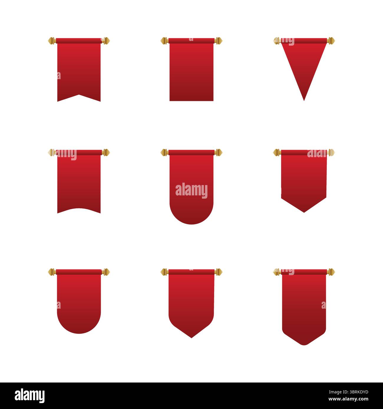 Vertical red cloth hanging Stock Vector Images - Alamy