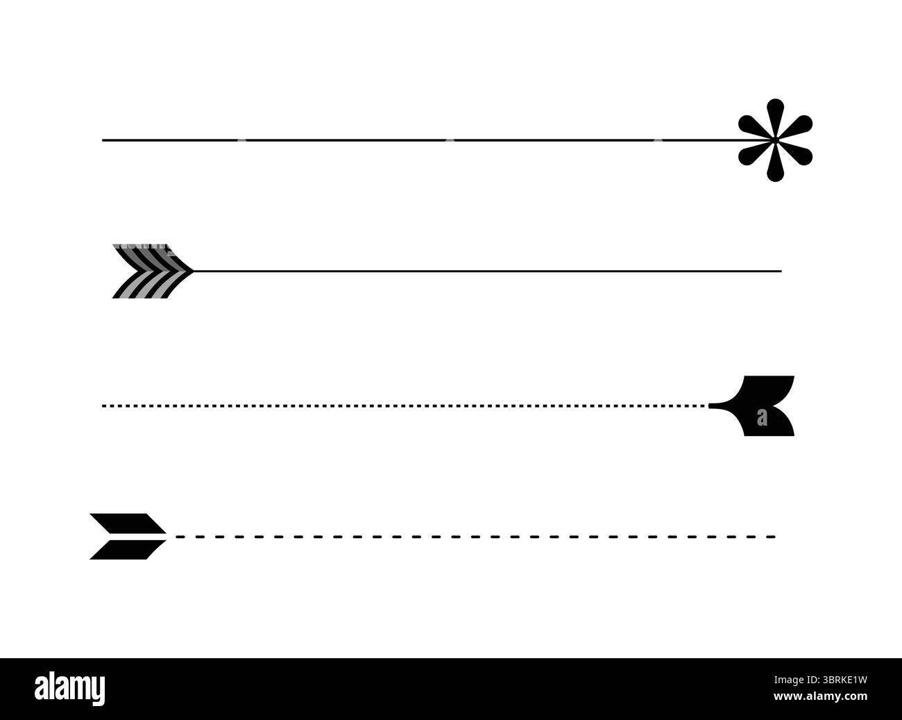 Set of Line Devider - Cutting Lines Stock Vector Image & Art - Alamy